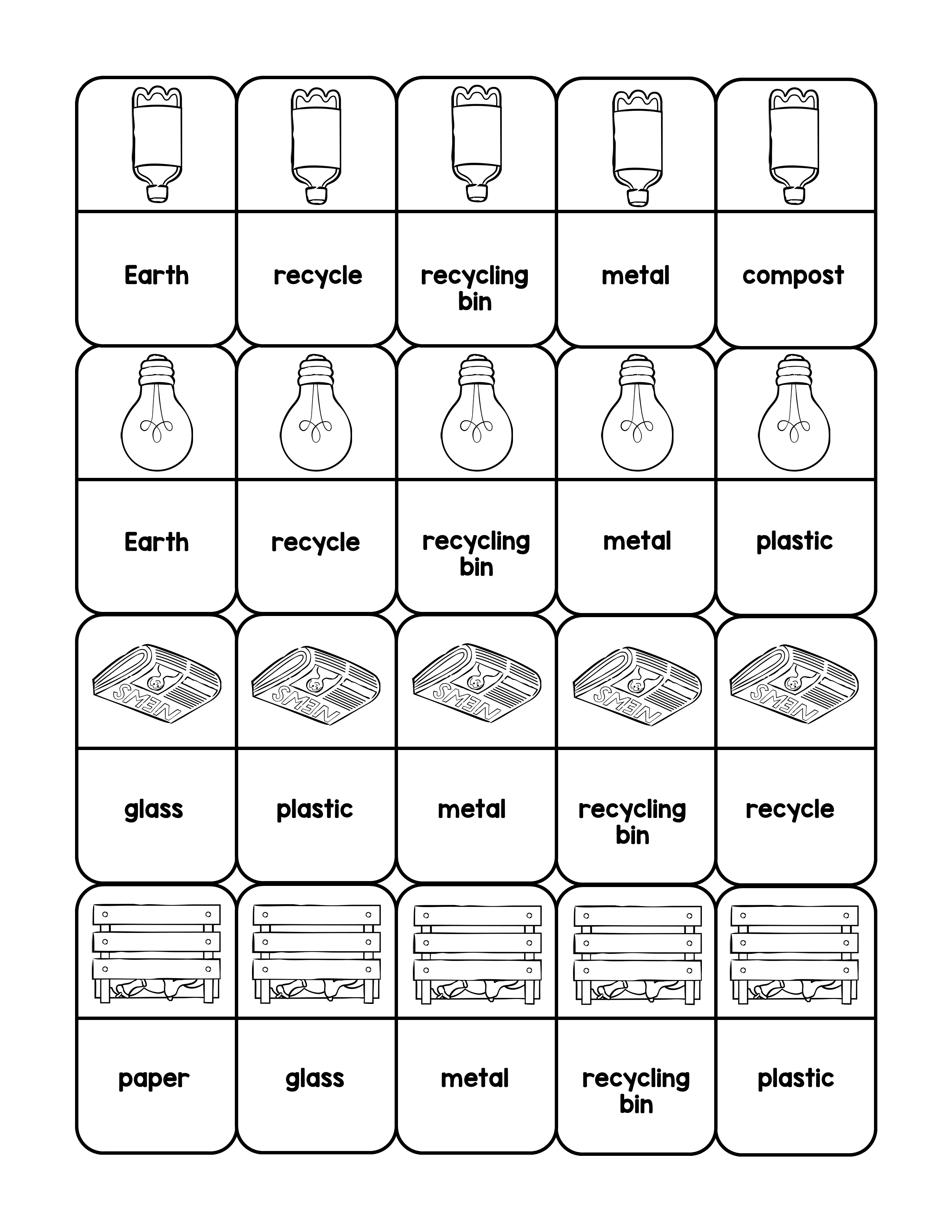 Earth Day Domino Game with Writing Sheet Options - Holiday Dominoes ...