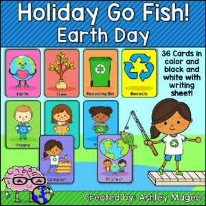 Earth Day Holiday Fun Go Fish Game - Themed Game | Made By Teachers