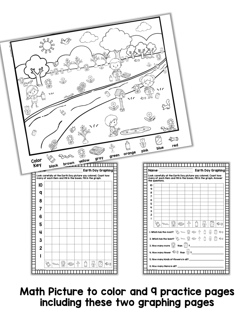 Earth Day Math Picture Pages | Made By Teachers