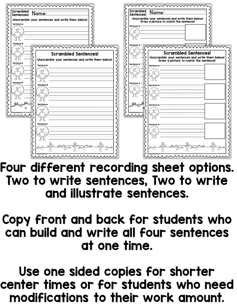Earth Day Scrambled Sentences Center | Made By Teachers