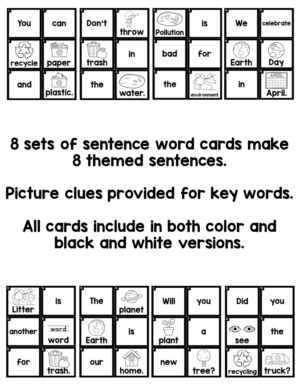 Earth Day Scrambled Sentences Center | Made By Teachers