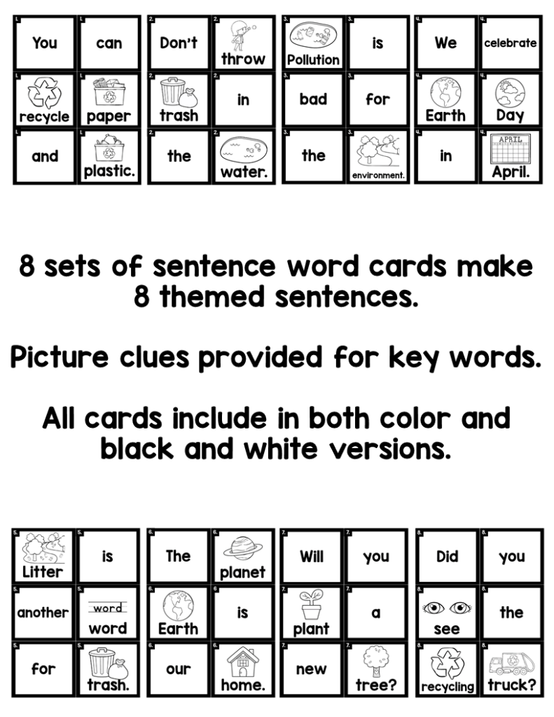 Earth Day Scrambled Sentences Center | Made By Teachers