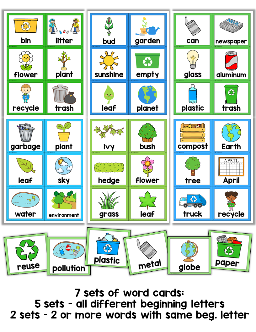 Earth Day ABC Order Center/Station with differentiation options | Made ...