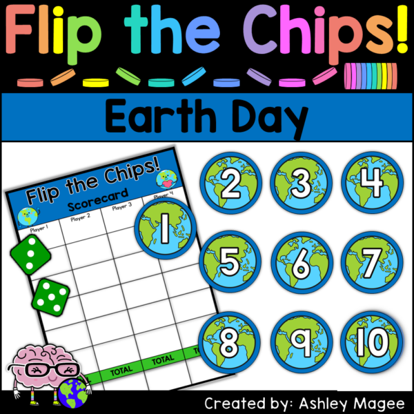 Flip the Chips Earth Day Addition Math Game Center Activity | Made By ...
