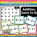 Math Scoot! Addition - Sums to 10 | Made By Teachers