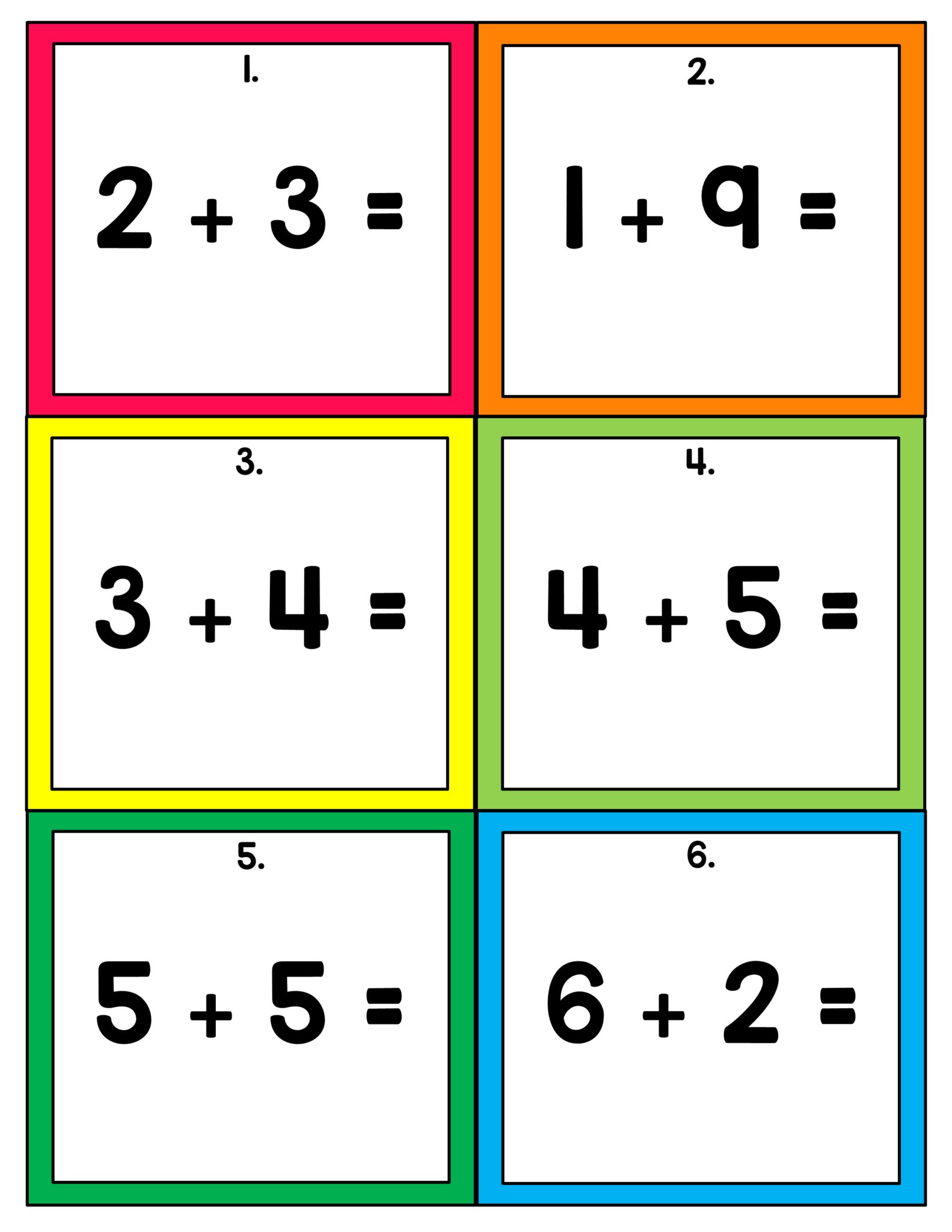 Math Scoot! Addition - Sums to 10 | Made By Teachers