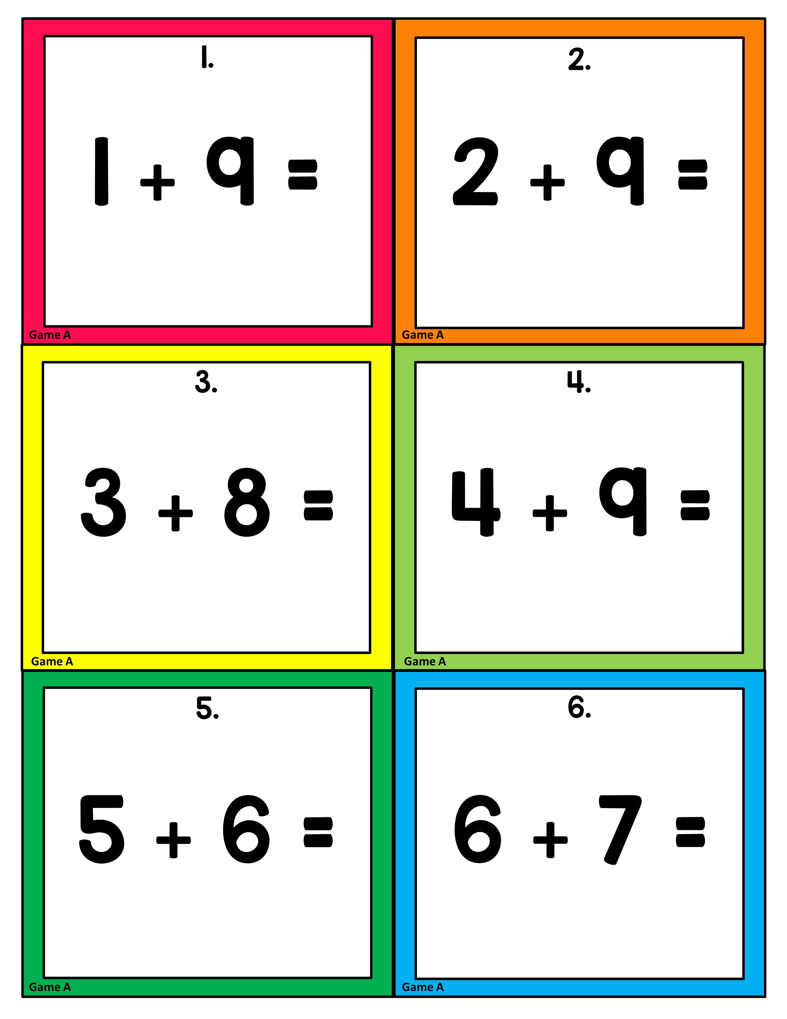 Math Scoot! Addition to 20 (sums to 20) | Made By Teachers