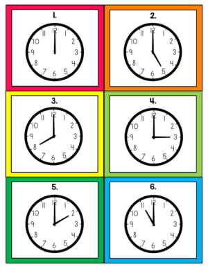Math Scoot! Time to the Hour (Reading an Analog clock) - Made By Teachers