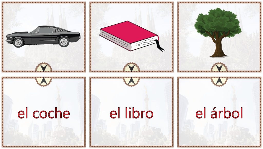 Spanish Match & Task Cards - Everyday Objects Bundle | Made By Teachers