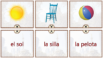 Spanish Match & Task Cards - Everyday Objects Bundle | Made By Teachers