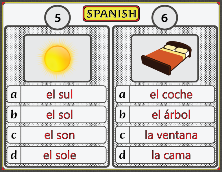 Spanish Match & Task Cards - Everyday Objects Bundle | Made By Teachers