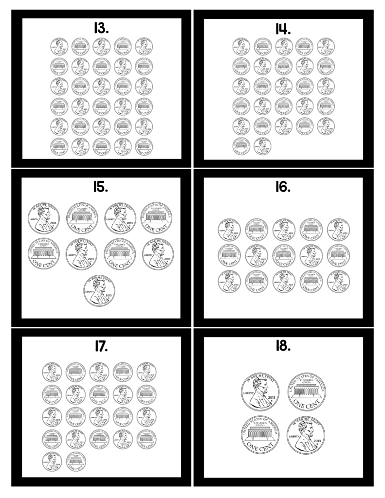 Math Scoot! Counting Money - Pennies (up to 30 cents) - Made By Teachers