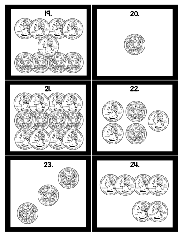 Math Scoot! Counting Money - Quarters (up to $3.00) - Made By Teachers