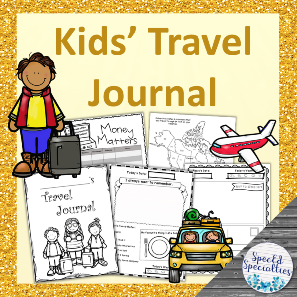 Travel Journal for Summer and School Vacations - Made By Teachers