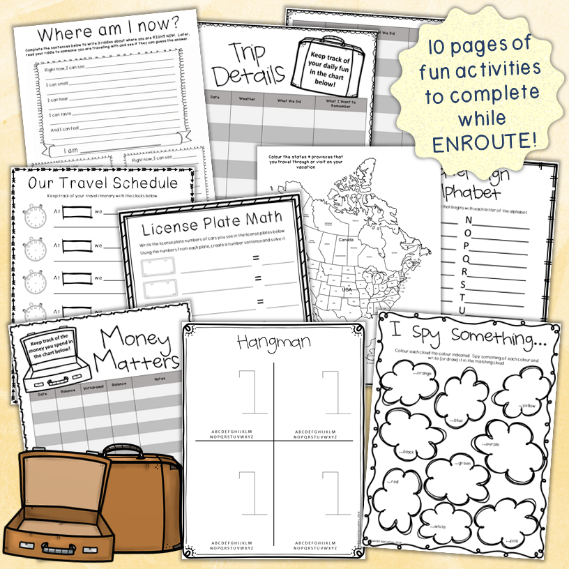 Travel Journal for Summer and School Vacations - Made By Teachers