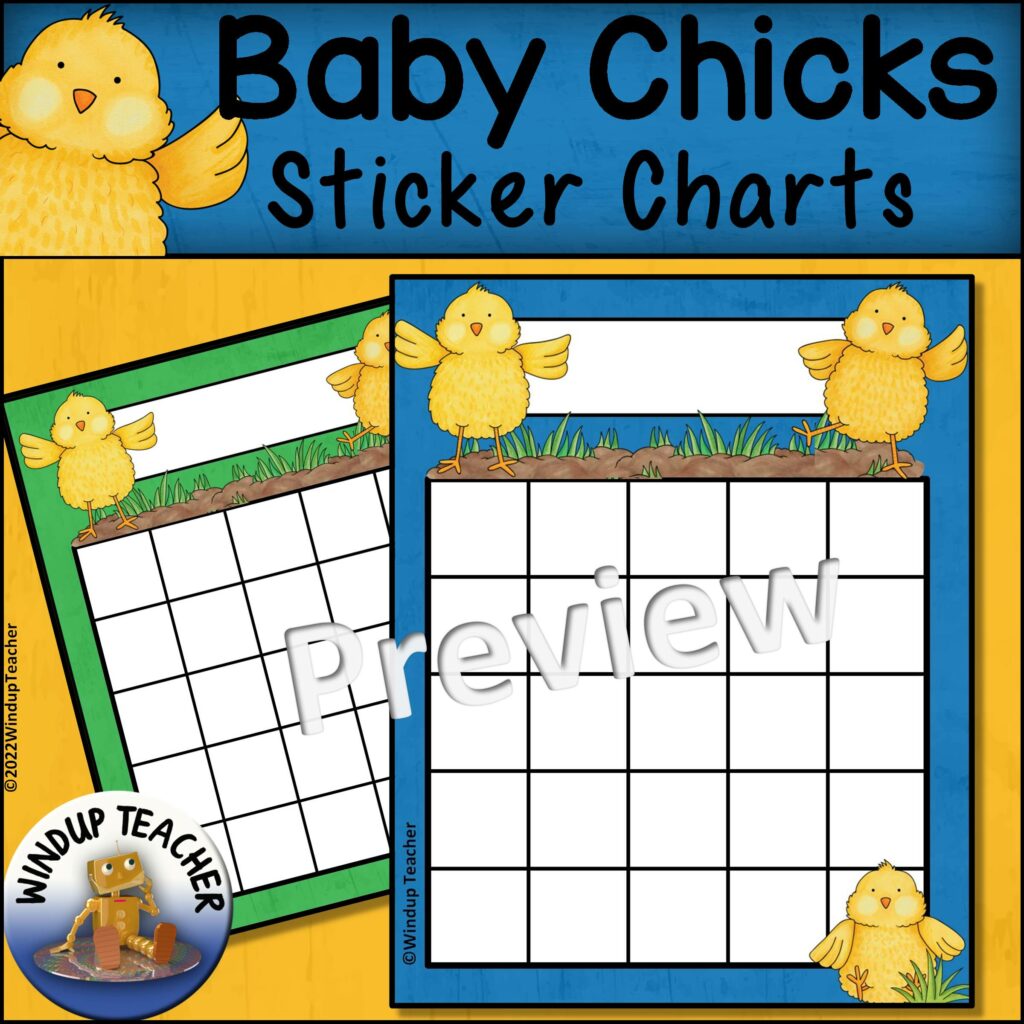 Baby Chicks Sticker Charts - Made By Teachers