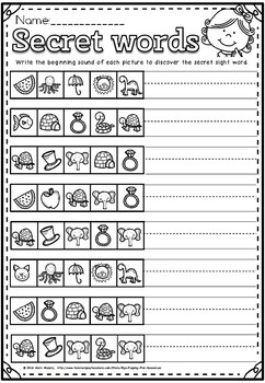 cvc secret words bundle - Made By Teachers