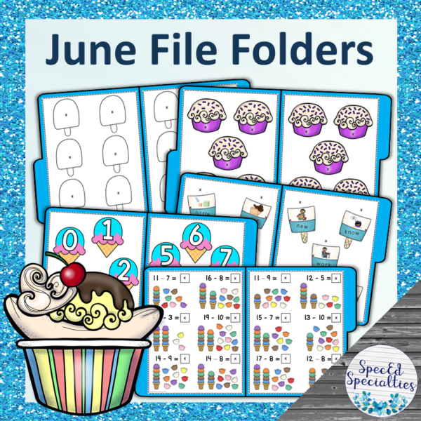 June Ice Cream File Folders | Made By Teachers