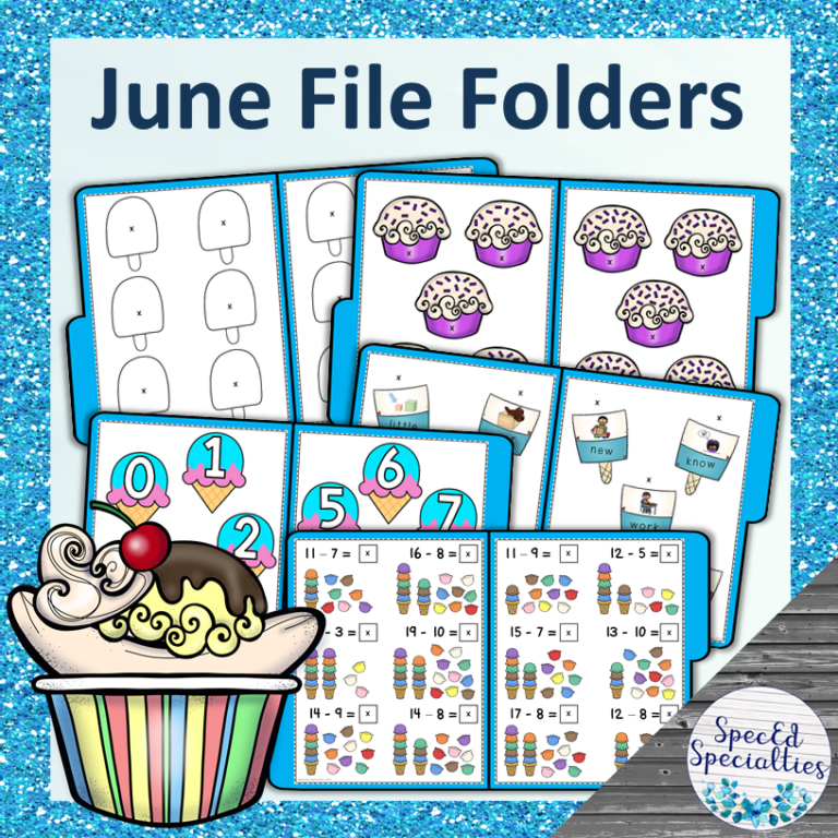 June Ice Cream File Folders | Made By Teachers