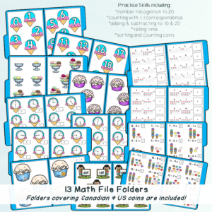 June Ice Cream File Folders | Made By Teachers