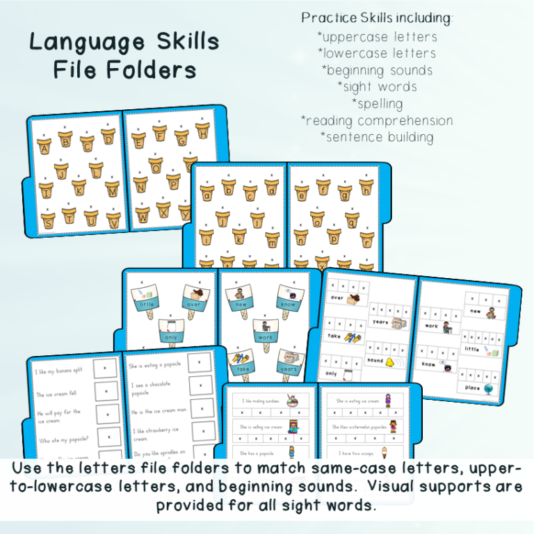 June Ice Cream File Folders | Made By Teachers