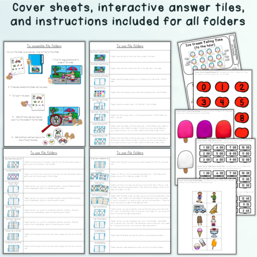 June Ice Cream File Folders | Made By Teachers