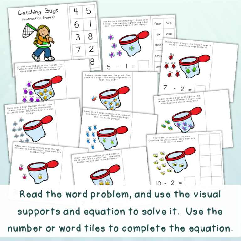 May Flowers & Bugs Adapted books - Made By Teachers