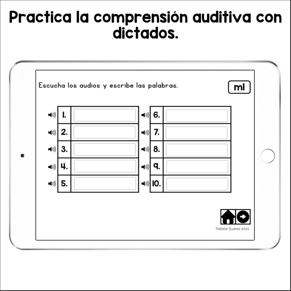 Cartilla fonética - Lectoescritura - Letra M BOOM Cards - Made By Teachers