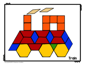 Pattern Block Design Cards- Set 1 - Made By Teachers
