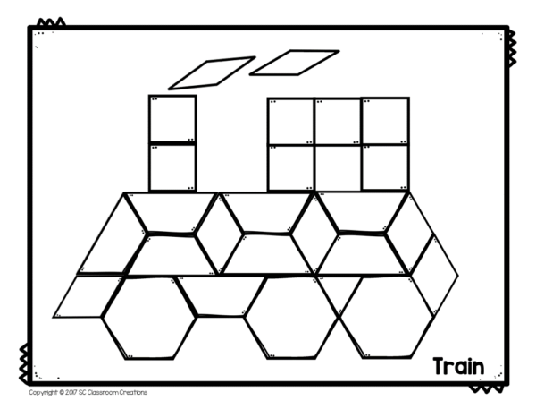 Pattern Block Puzzle Cards- Set 1 | Made By Teachers