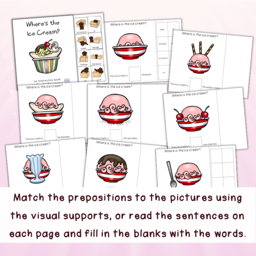 End of the Year Ice Cream Adapted Books for June - Made By Teachers