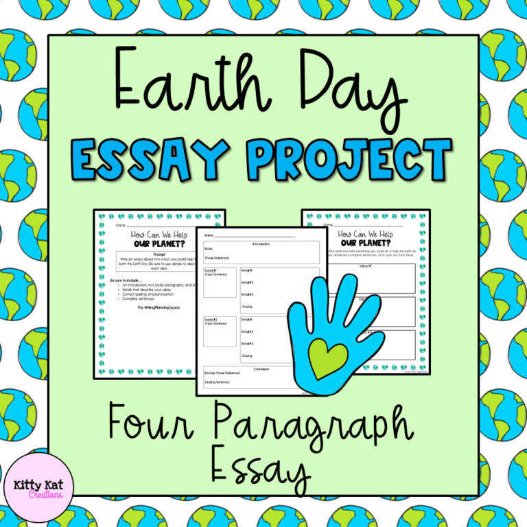 Earth Day Activities 4 Paragraph Informative Essay Project | Made By ...