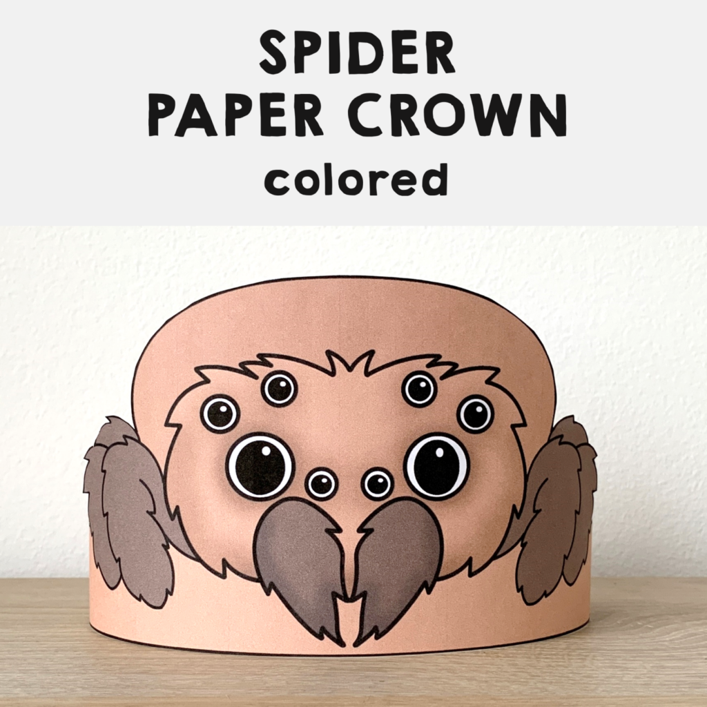Spider insect Paper Crown Printable Costume Craft | Made By Teachers