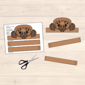 Spider Paper Crowns Printable Coloring Craft - Made By Teachers