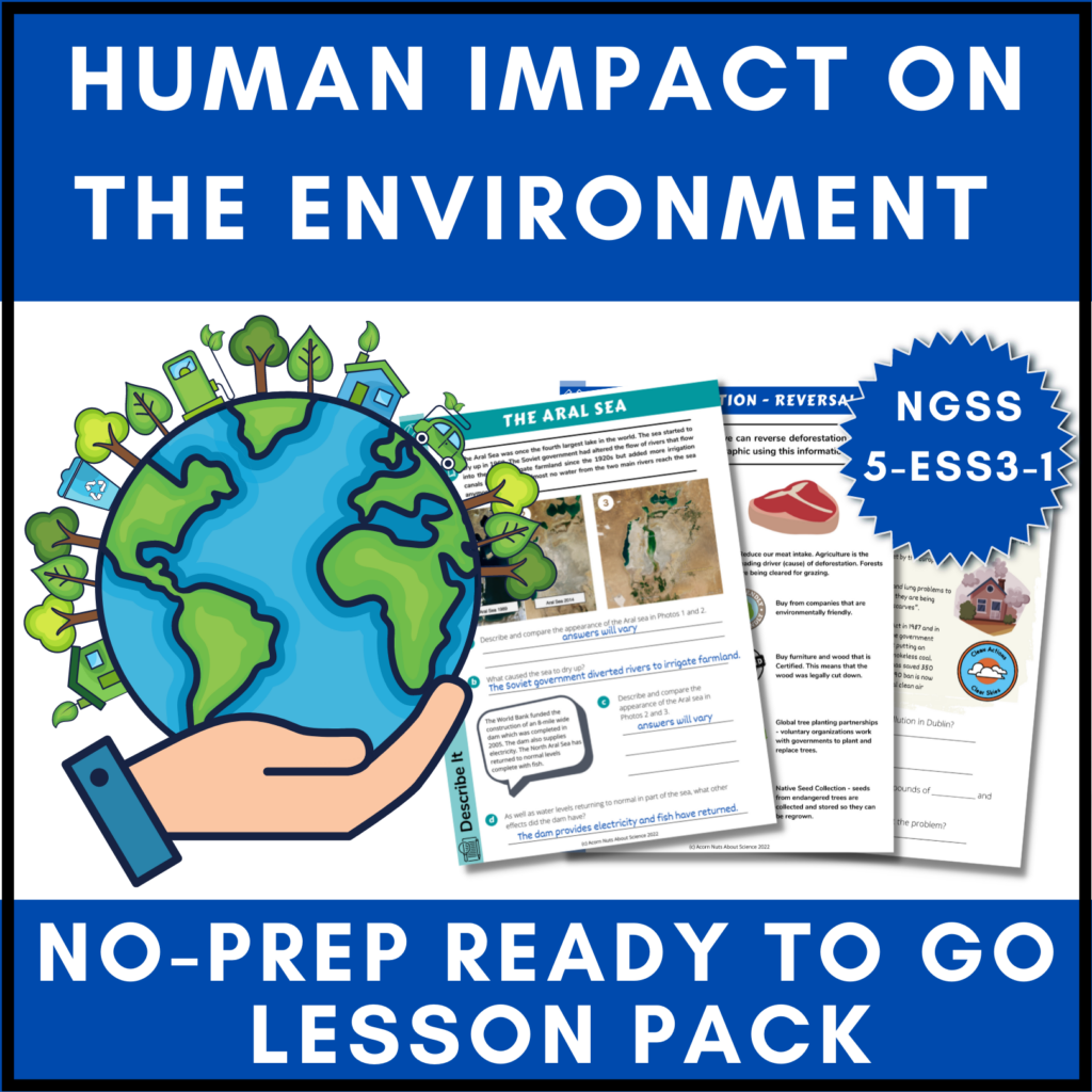 Human Impact on The Environment NGSS 5-ESS3-1 Grade 5 - Made By Teachers