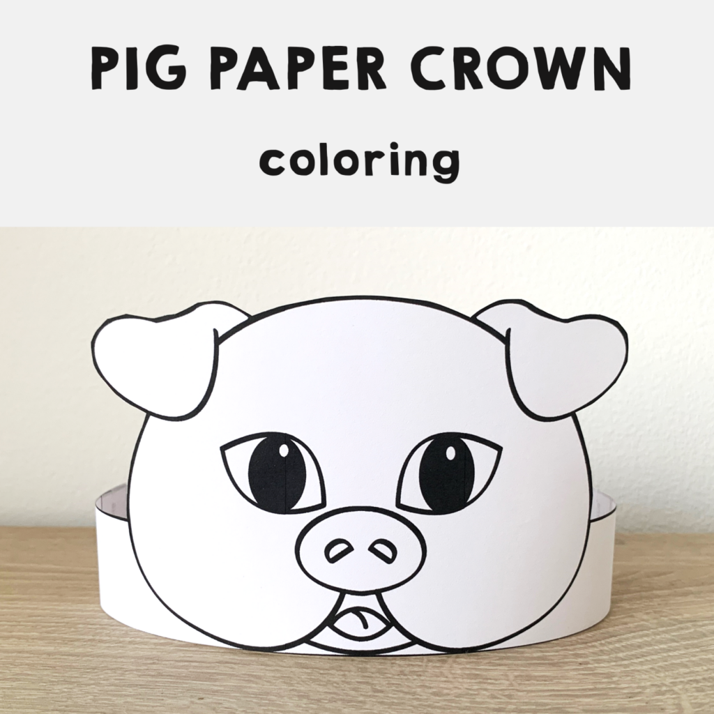 T-rex Paper Crown Printable Dinosaur Coloring Craft | Made By Teachers