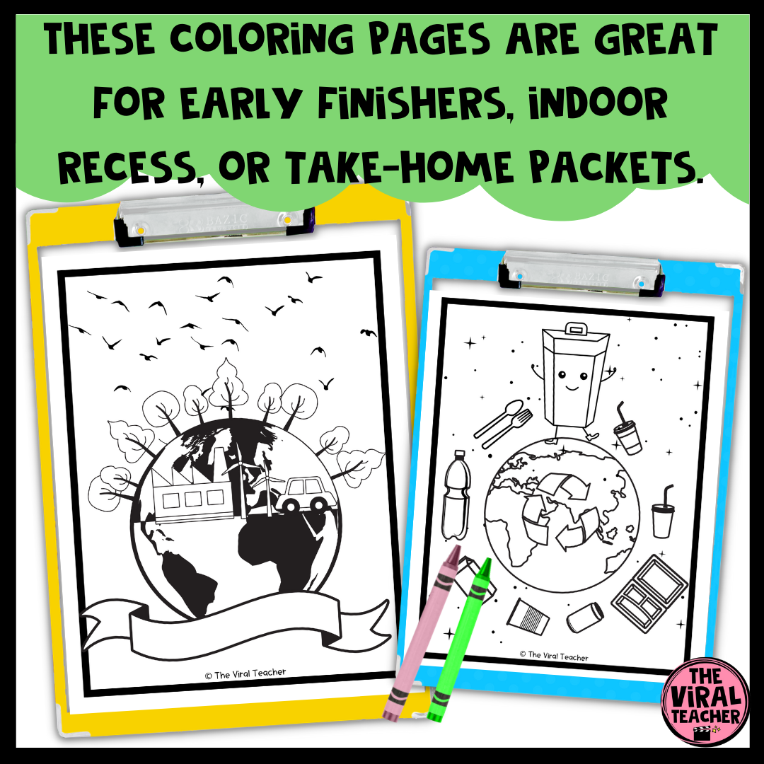 Earth Day Coloring Pages - Made By Teachers