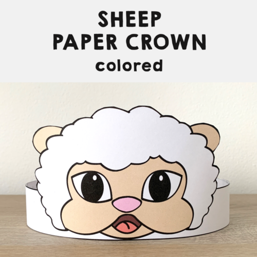 Farm Animals Paper Crowns Printable Costume Craft Activity - Made By ...