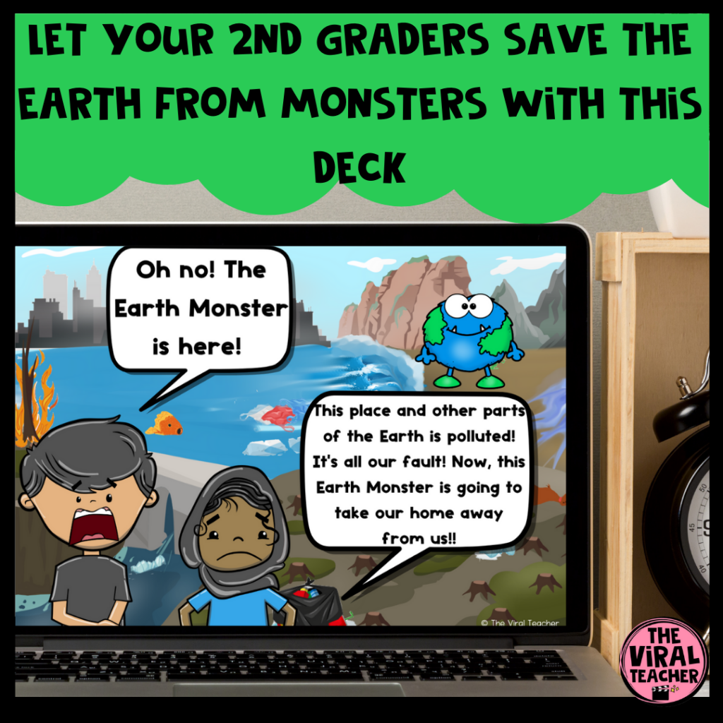 Earth Day Math Digital Escape Room Google Slides™ Activity for 2nd ...
