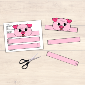 Farm Animals Paper Crowns Printable Costume Craft Activity - Made By ...