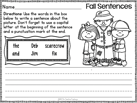 Fall Kindergarten Pack, No Prep, CCSS Aligned | Made By Teachers