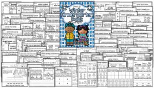 Winter Kindergarten Pack, No Prep, CCSS Aligned - Made By Teachers