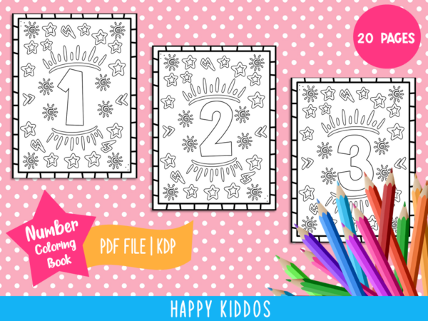 Number Coloring Book for Kids - Made By Teachers