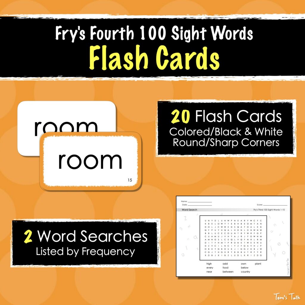 SAMPLE Fry's Fourth 100 Sight Words Fill-in-the-Blanks and More! | Made ...