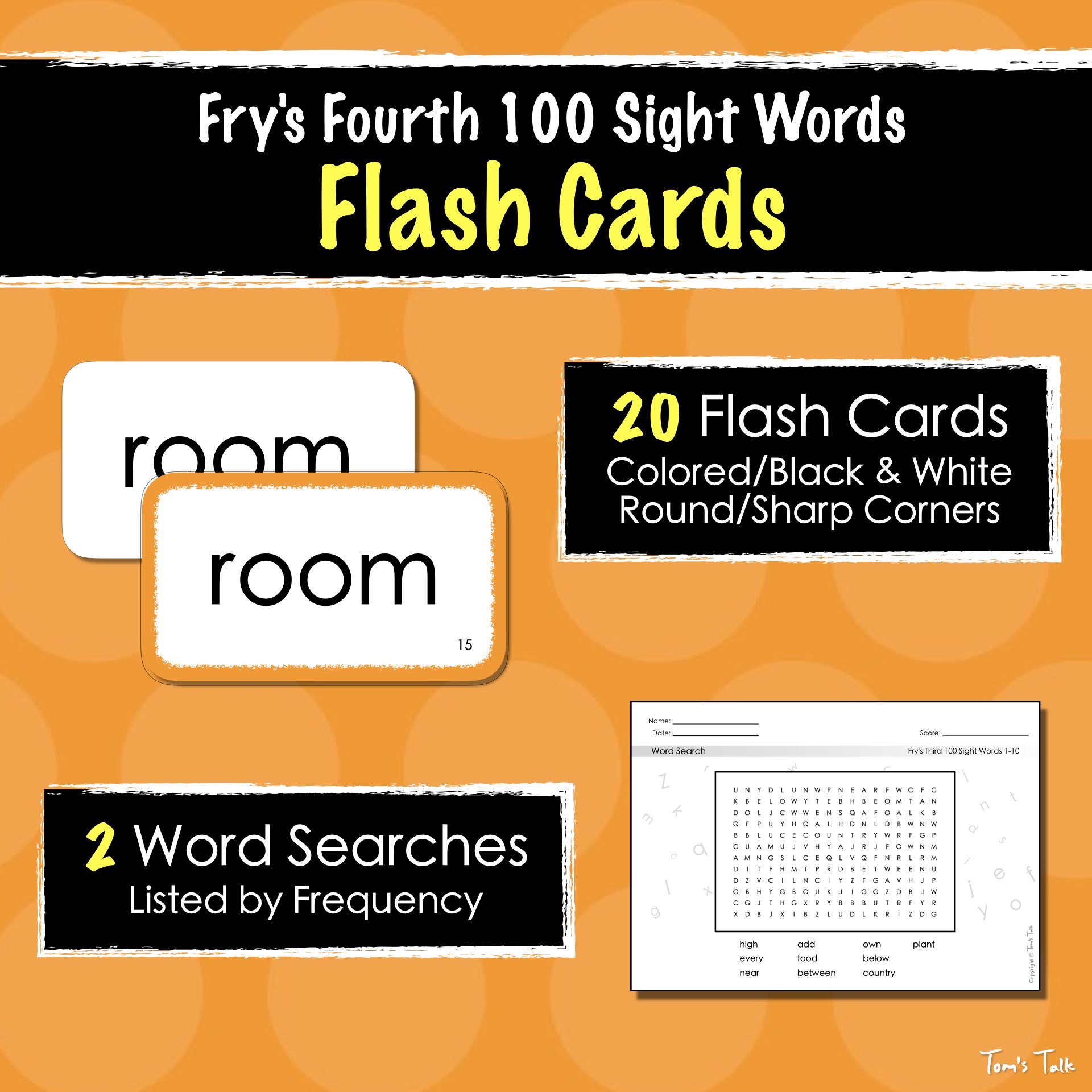 SAMPLE Fry's Fourth 100 Sight Words Fill-in-the-Blanks and More! | Made ...