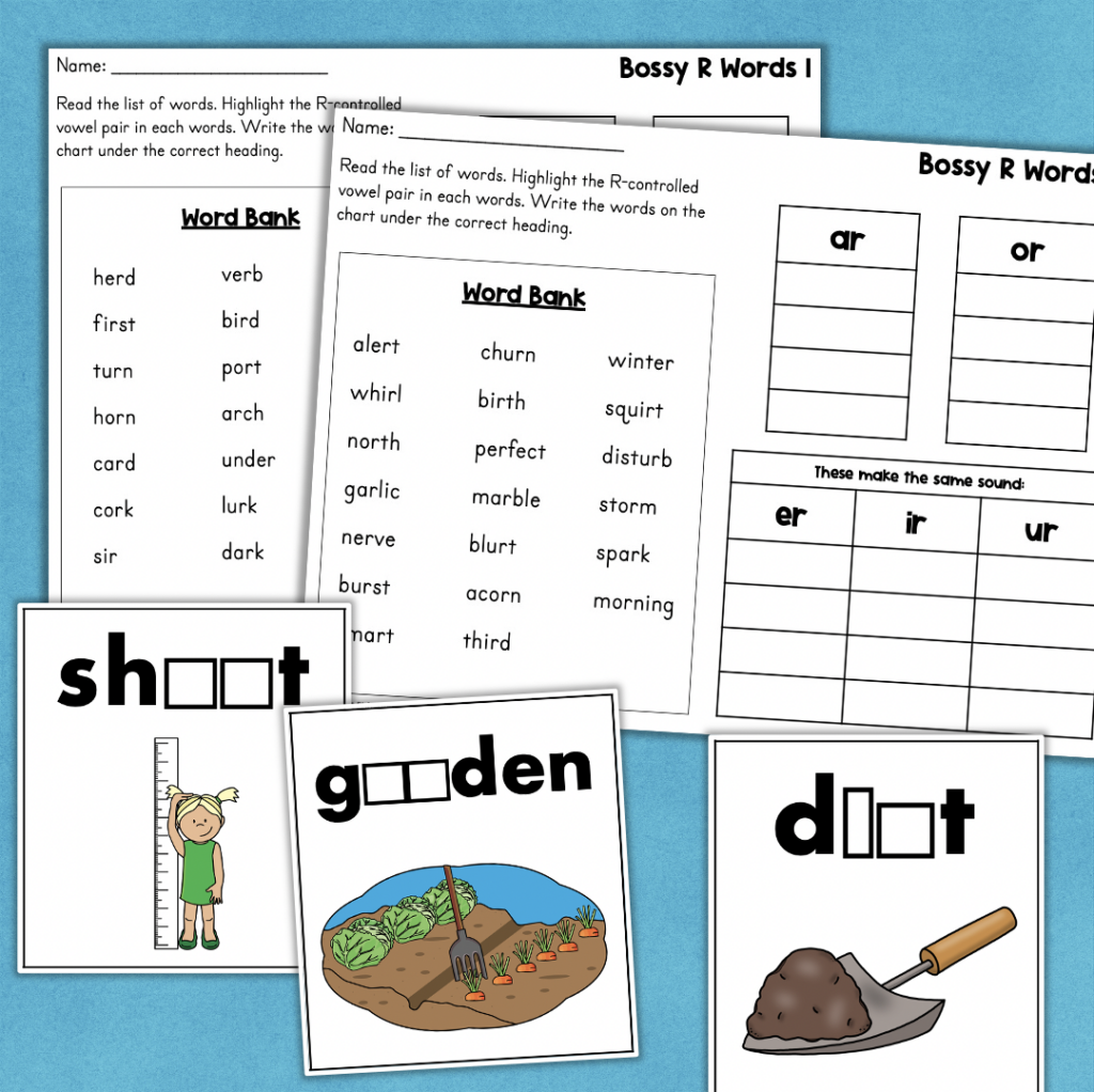The Little Red Hen R-Controlled Vowels Decodable Reader & Worksheets ...
