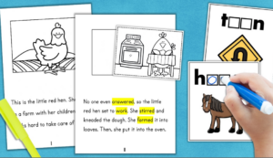The Little Red Hen R-Controlled Vowels Decodable Reader & Worksheets ...