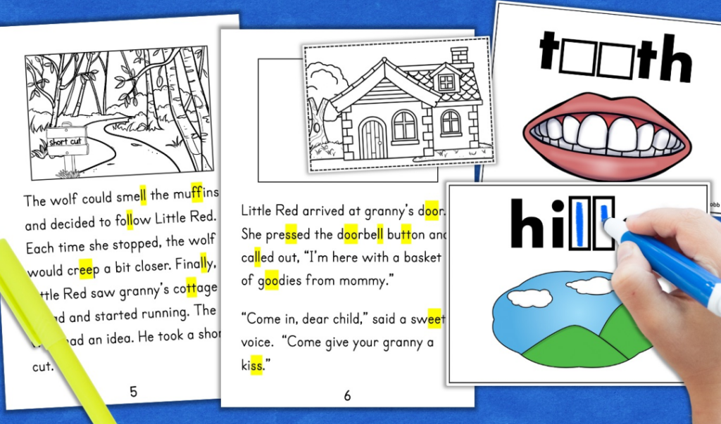 Little Red Riding Hood Double Consonants & Vowels Decodable Reader ...