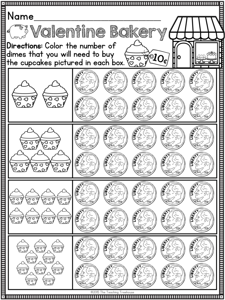Valentine Kindergarten Pack, No Prep, CCSS Aligned - Made By Teachers