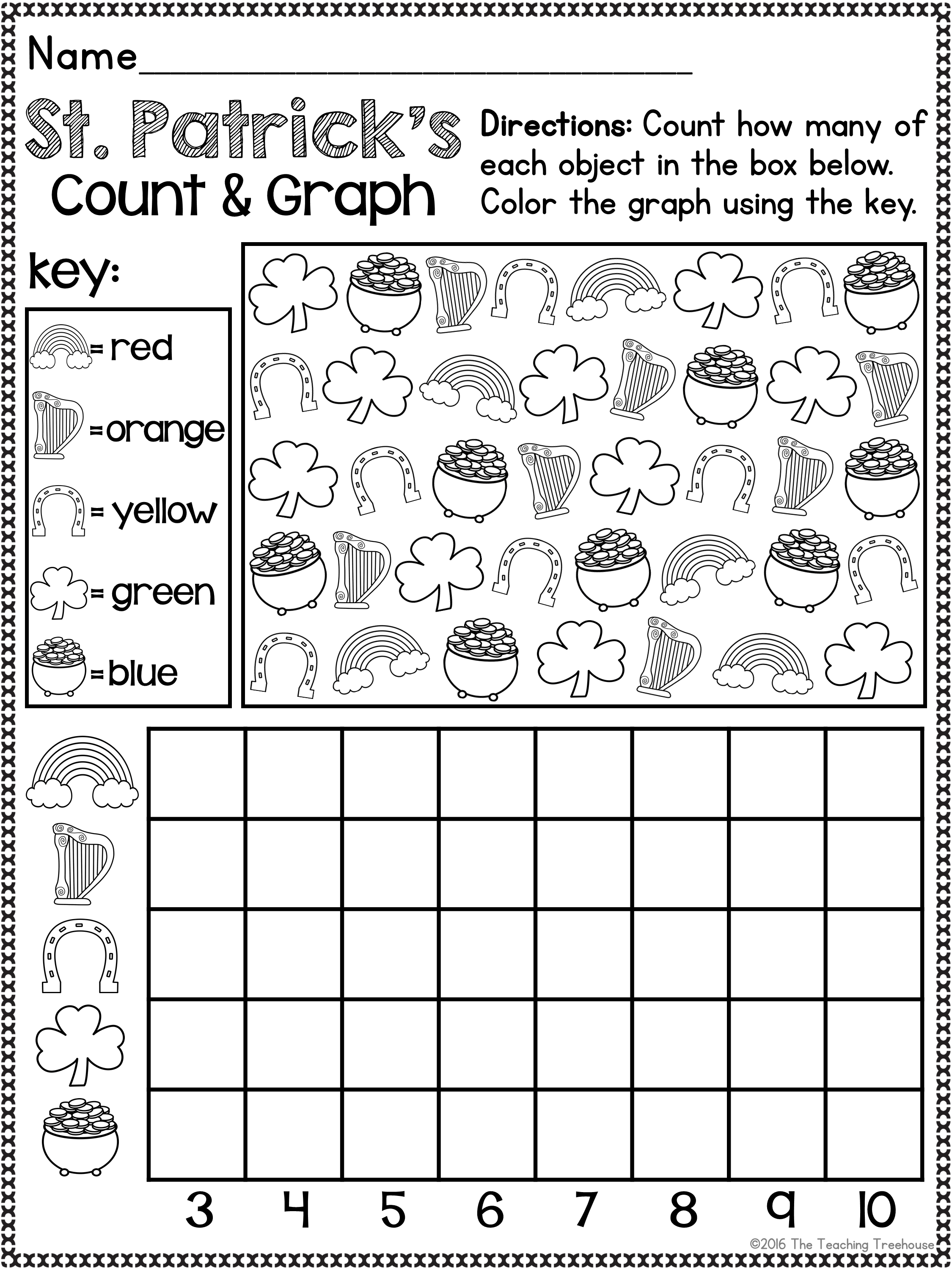 St. Patrick's Kindergarten Pack, No Prep, CCSS Aligned | Made By Teachers